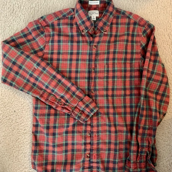 J. Crew | Shirts | J Crew Brushed Twill Plaid Shirt | Poshmark